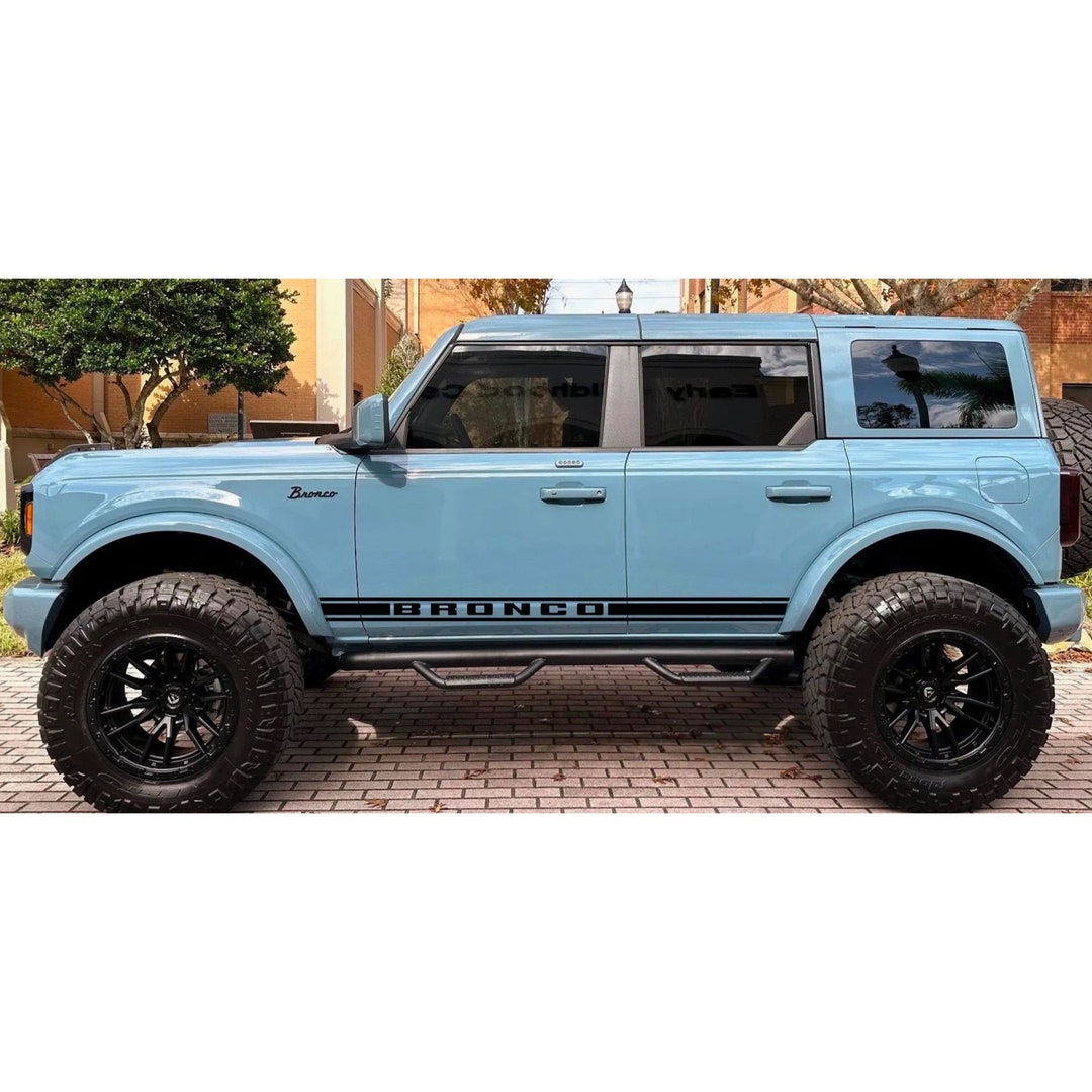 Custom Stripe BRONCO Side Vinyl Decals Set Ford Bronco - Etsy