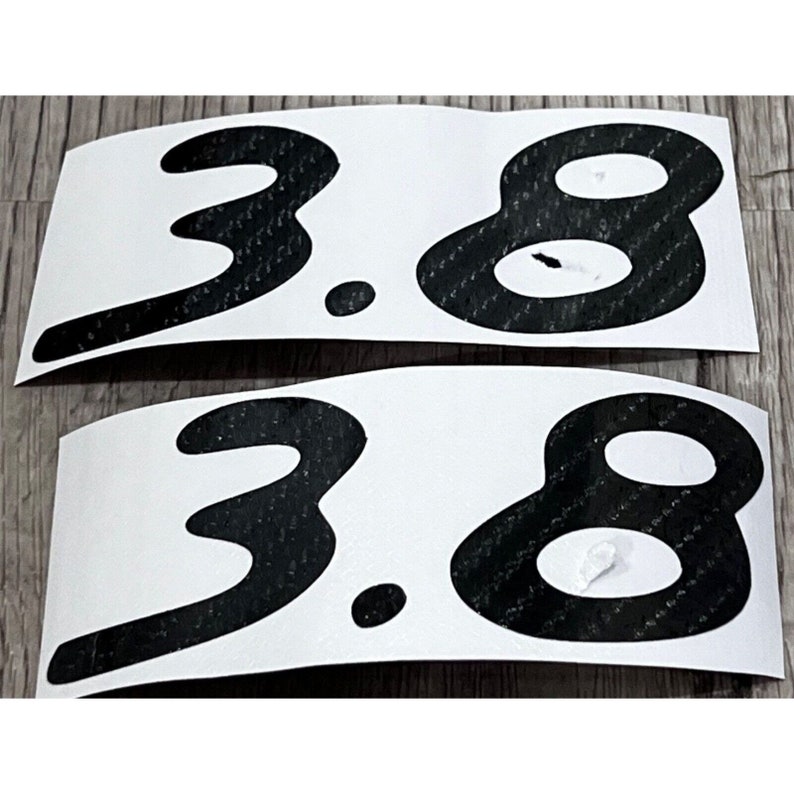 CARBON FIBER Custom 3.8 Wing/spoiler Decal for Porsche - Etsy