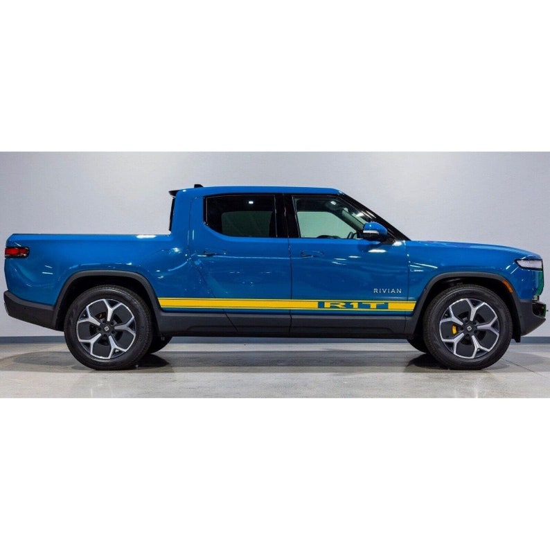 Rivian R1T 2021-2024 Custom Side Logo Vinyl Stripe Decal - Etsy