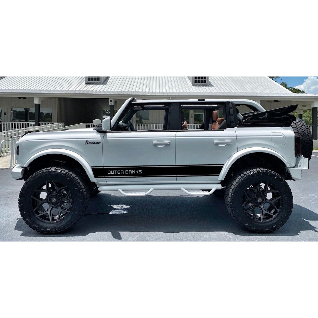 Ford Bronco 2021-2024 OUTER BANKS LOGO Vinyl Side Decals 4DR - Etsy Canada