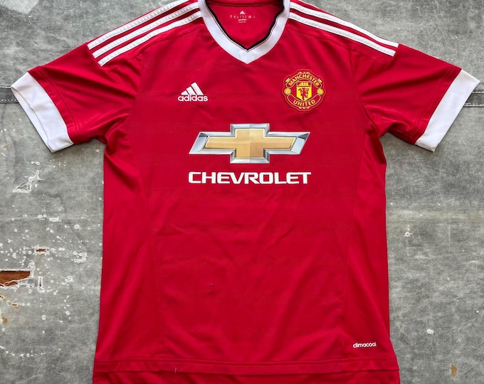 Y2K Adidas Manchester United Chevrolet Chevy Soccer Jersey - Etsy