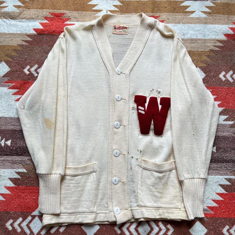 Letterman Sweater - Etsy