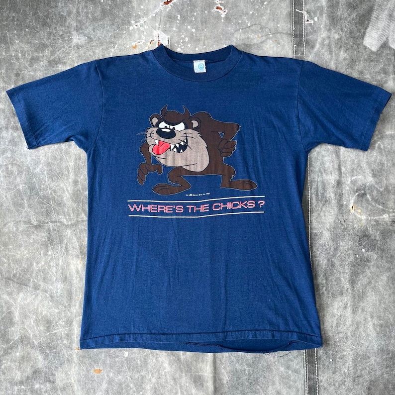 Vintage 80s Where’s the Chicks Tasmanian Devil Taz Shirt - Etsy