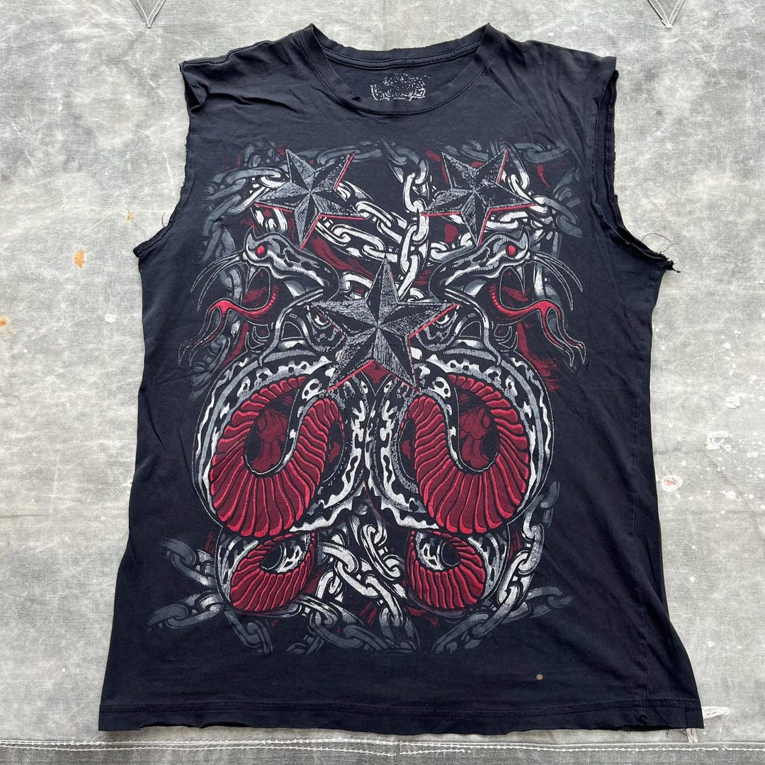 Vintage Distressed Y2K MMA Elite Snake Affliction Type Shirt - Etsy