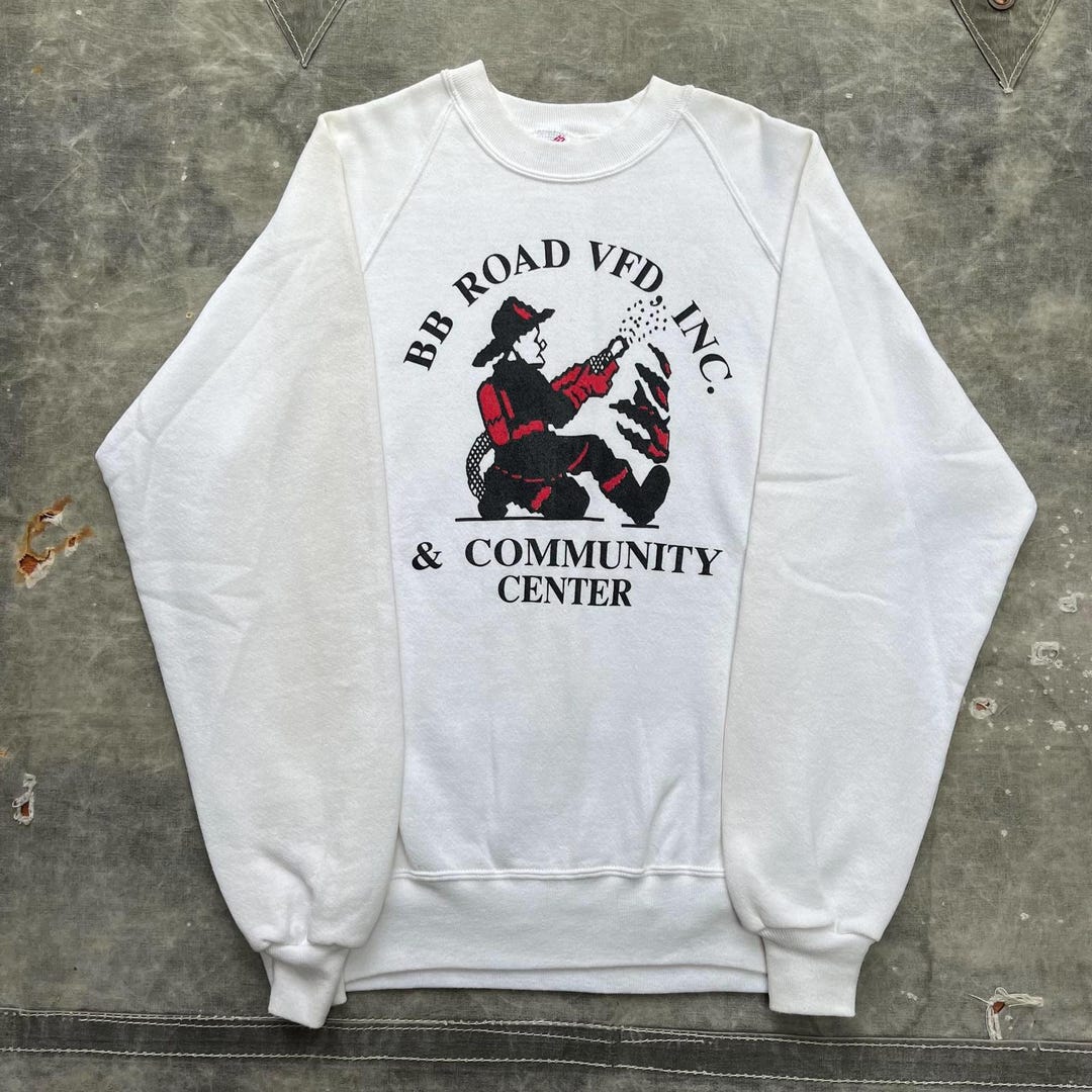 Vintage 80s 90s Fire Department Firefighter Sweatshirt - Etsy