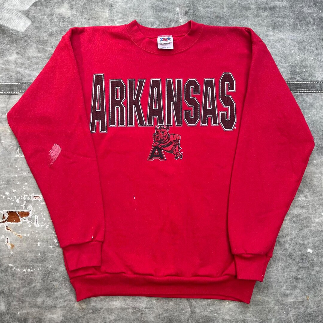 Vintage Arkansas Razorbacks Paint Splatter Sweatshirt - Etsy