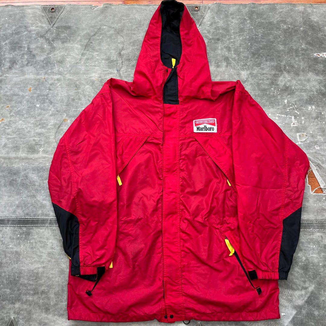 Vintage Marlboro Cigarettes Windbreaker Parka Jacket - Etsy