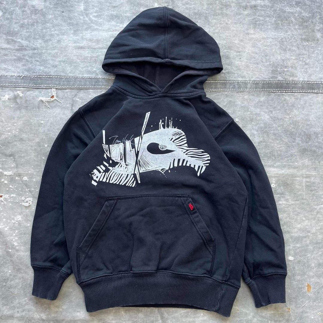 Vintage Y2K Tony Hawk Skull Affliction Skate Grunge Hoodie - Etsy