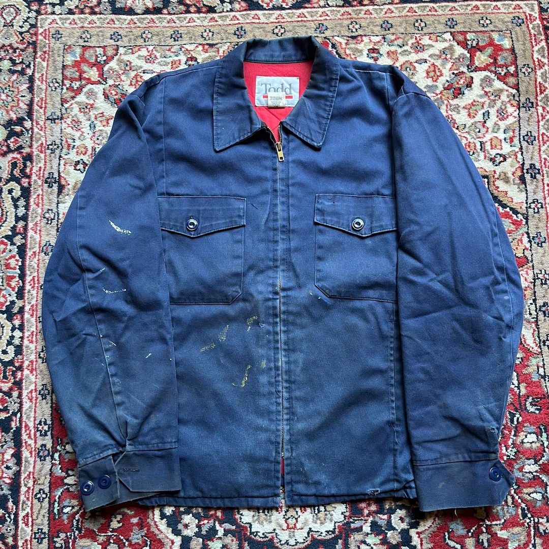 Vintage Distressed Painted Todd Work Mechanic Jacket - Etsy