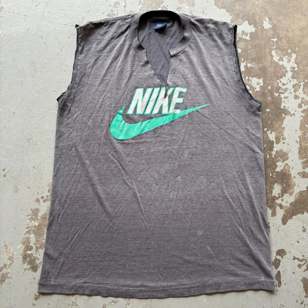 Vintage Distressed Faded 80s Nike Blue Tag Sports Tank Top - Etsy
