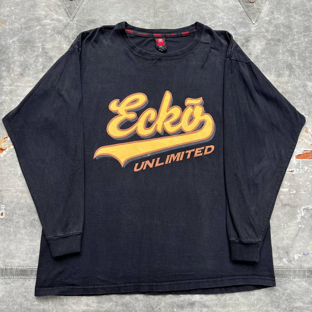 Vintage Y2K Ecko Unlimited Puffy Print Long Sleeve Shirt - Etsy