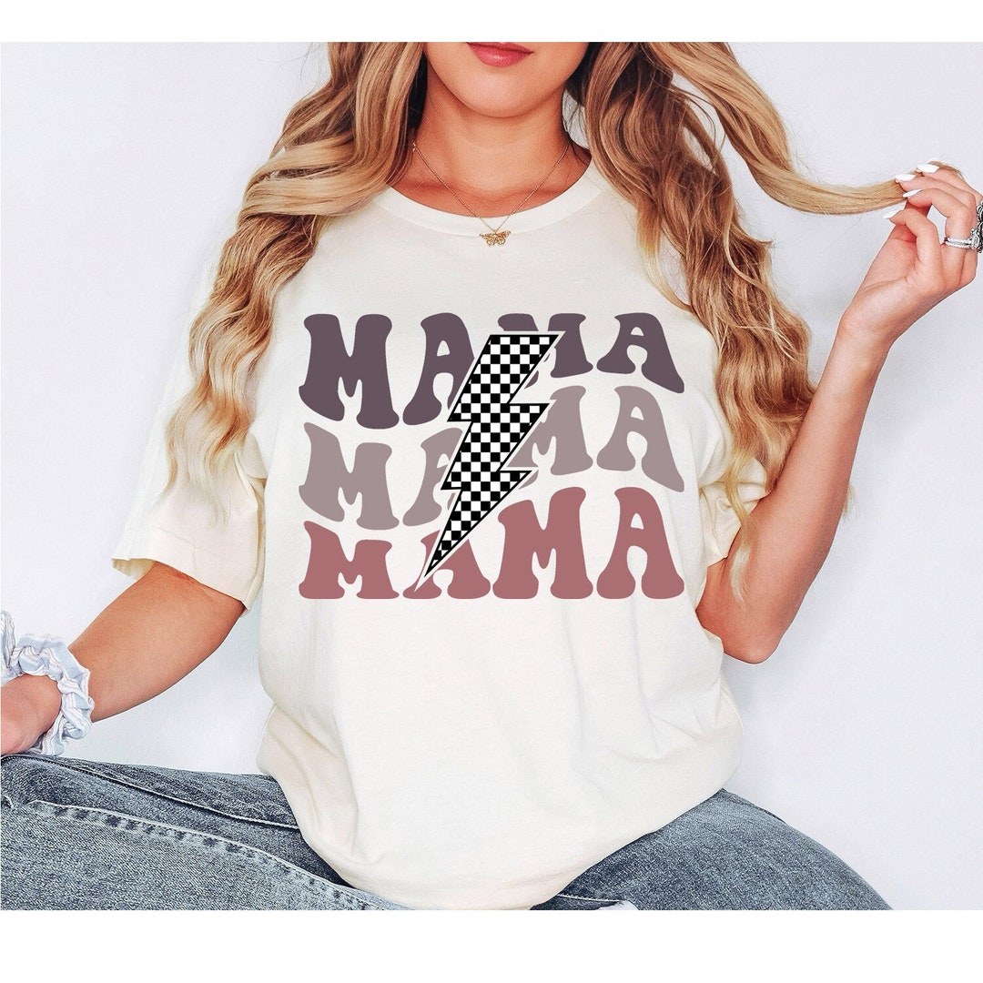 Retro Mama Shirt, Mama Mama Mama Shirt, Leopard Mama Shirt, Mom Life ...