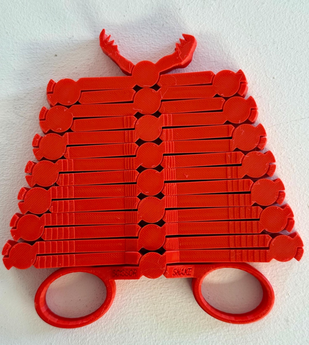 Scissor Snake Retractable Claw Grabber: 3D Printed Flexi Toy - Etsy