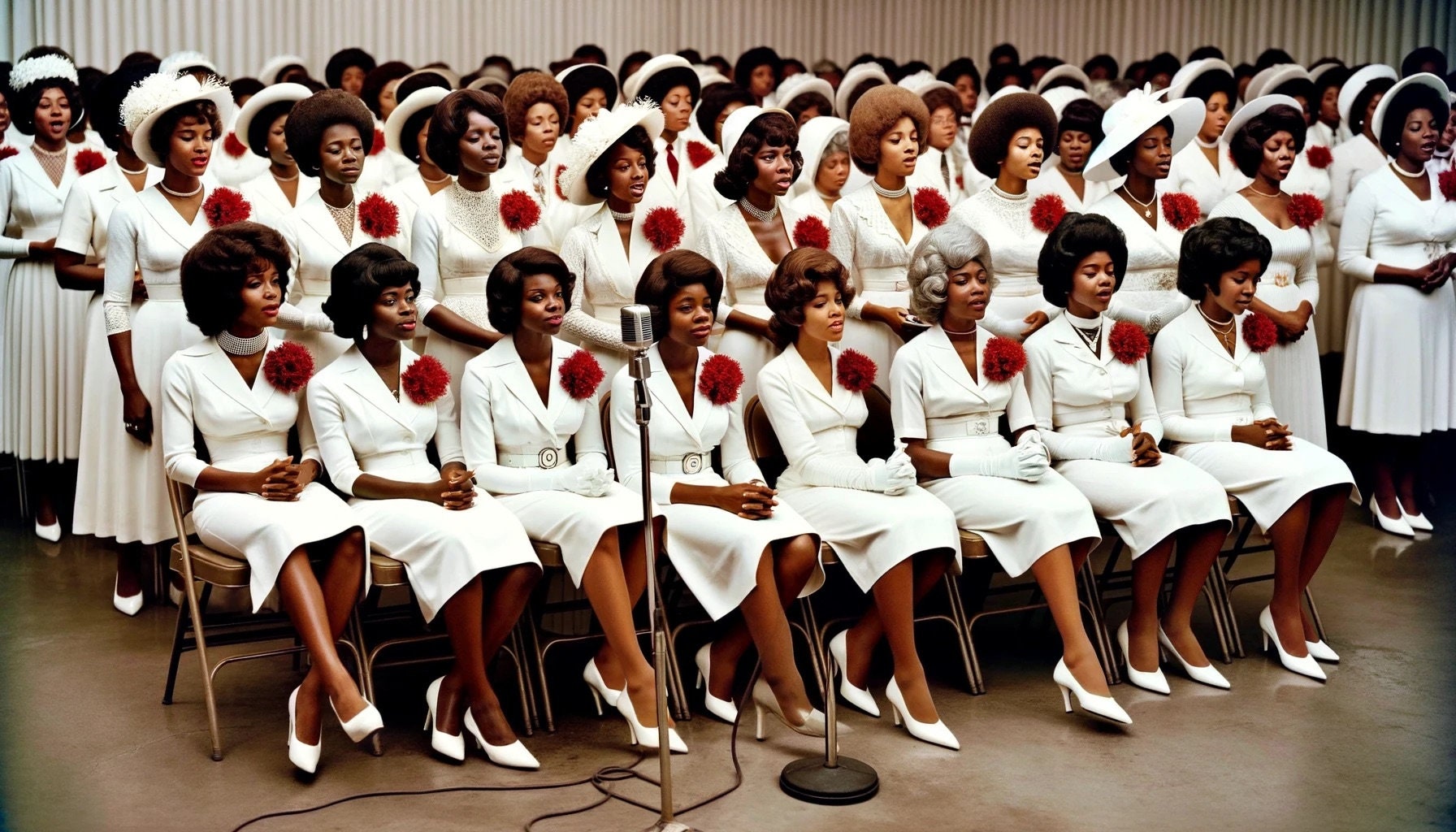 Choral Elegance: All-female Gospel Choir Digital Print - Etsy