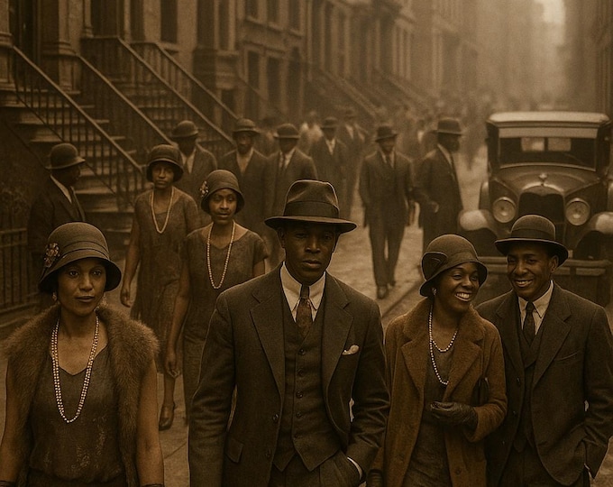 Vintage Harlem Renaissance Photograph – 1920s Black History Wall Art ...