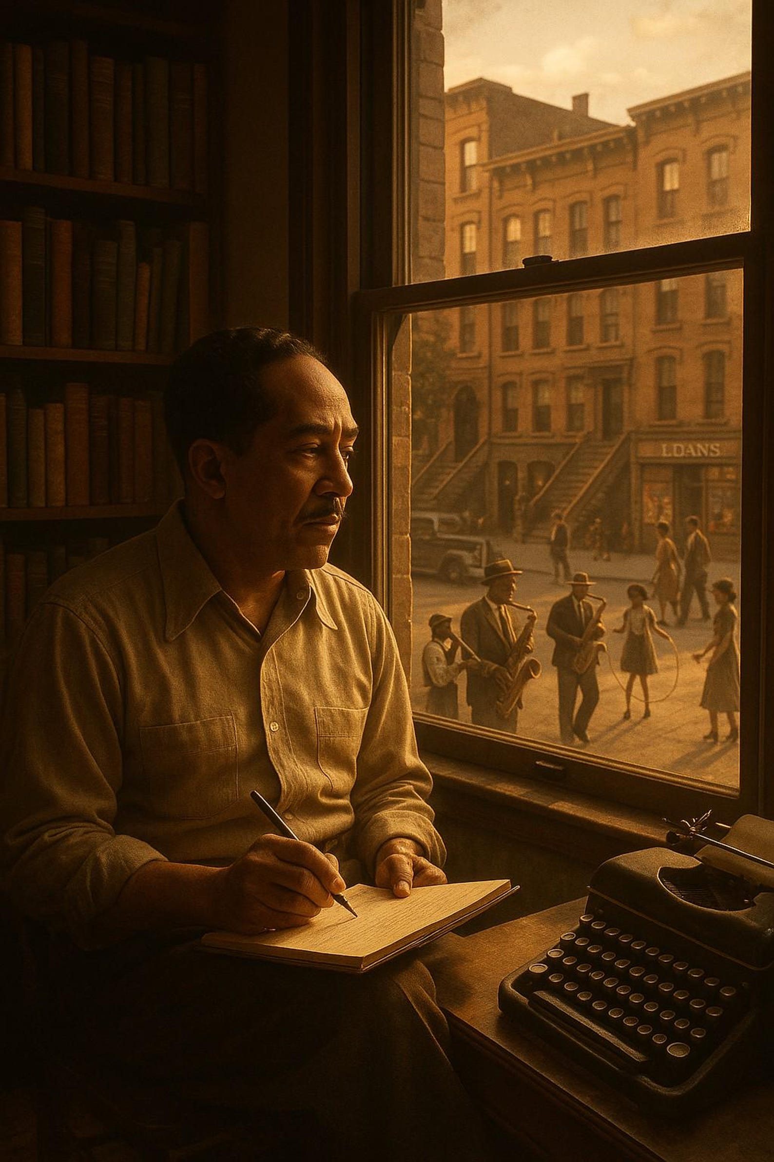 Langston Hughes Harlem Renaissance Art Print – Vintage Window Scene ...