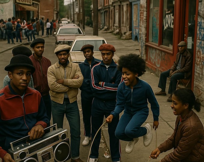 Camden NJ 1980s Black Urban Life – Vintage Street Photography Print ...