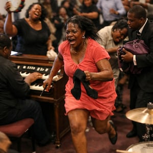 Praise Break Running Art | Black Church Shout Worship Print | Gospel ...