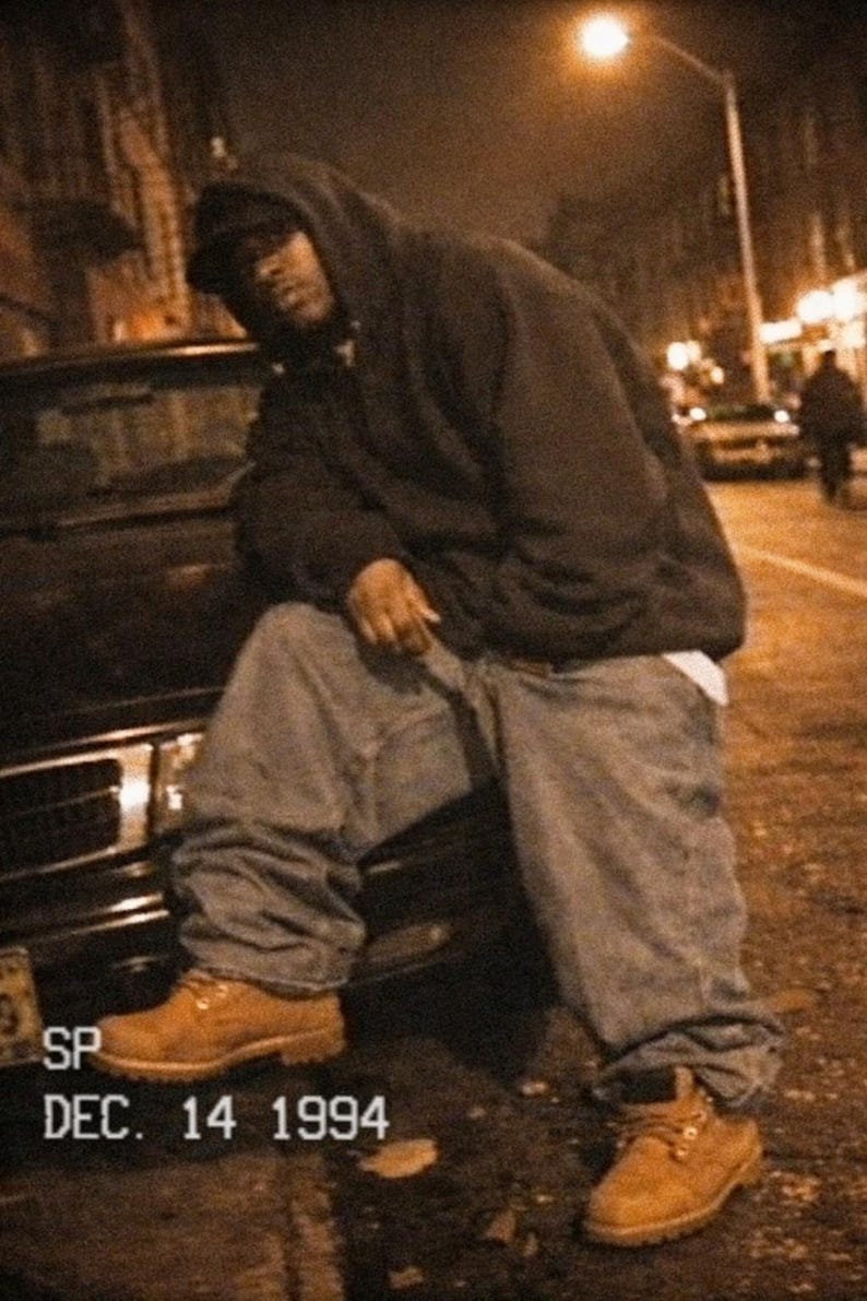 1994 Hip Hop Street Scene Wall Art | 90s Urban VHS Aesthetic | Retro ...