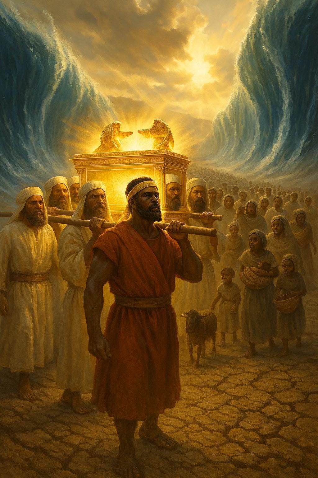 Joshua and the Ark | Children of Israel Crossing the Jordan | African ...