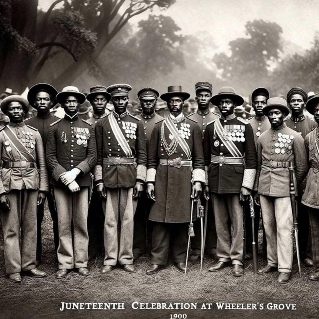 Juneteenth Celebration 1900 - Historic Military Regiment Digital Print ...