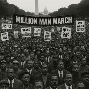 Million Man March Inspired Digital Art Print – Powerful Civil Rights ...