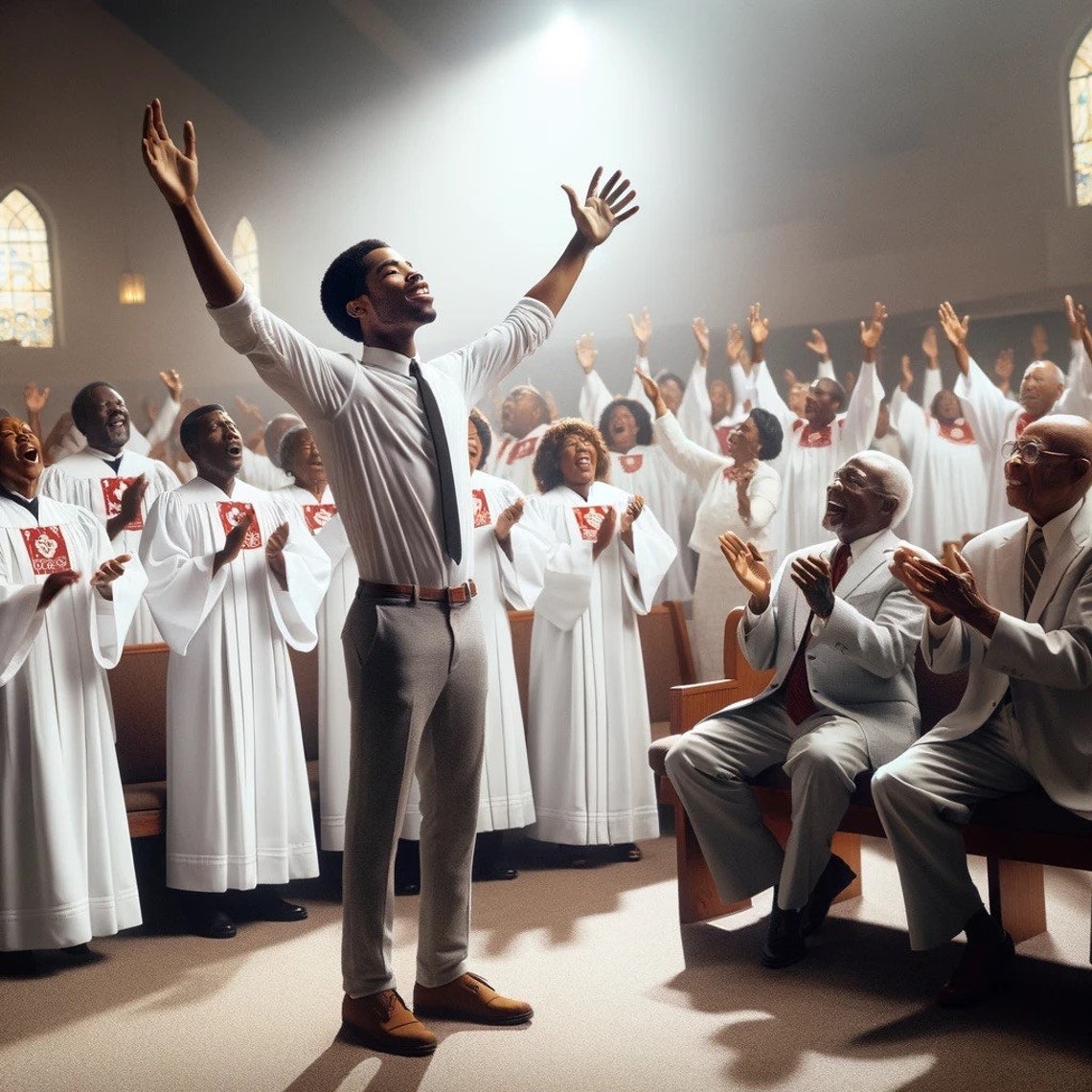 Lifted in Praise: the Choir's Jubilation - Etsy