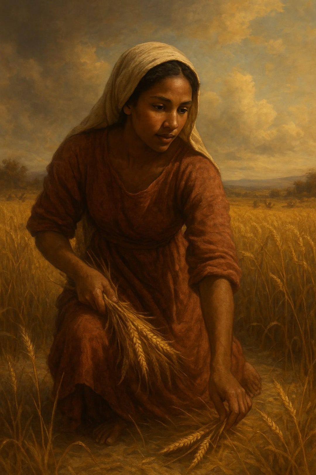 Ruth in the Field – African Descent Biblical Art | Book of Ruth Harvest ...