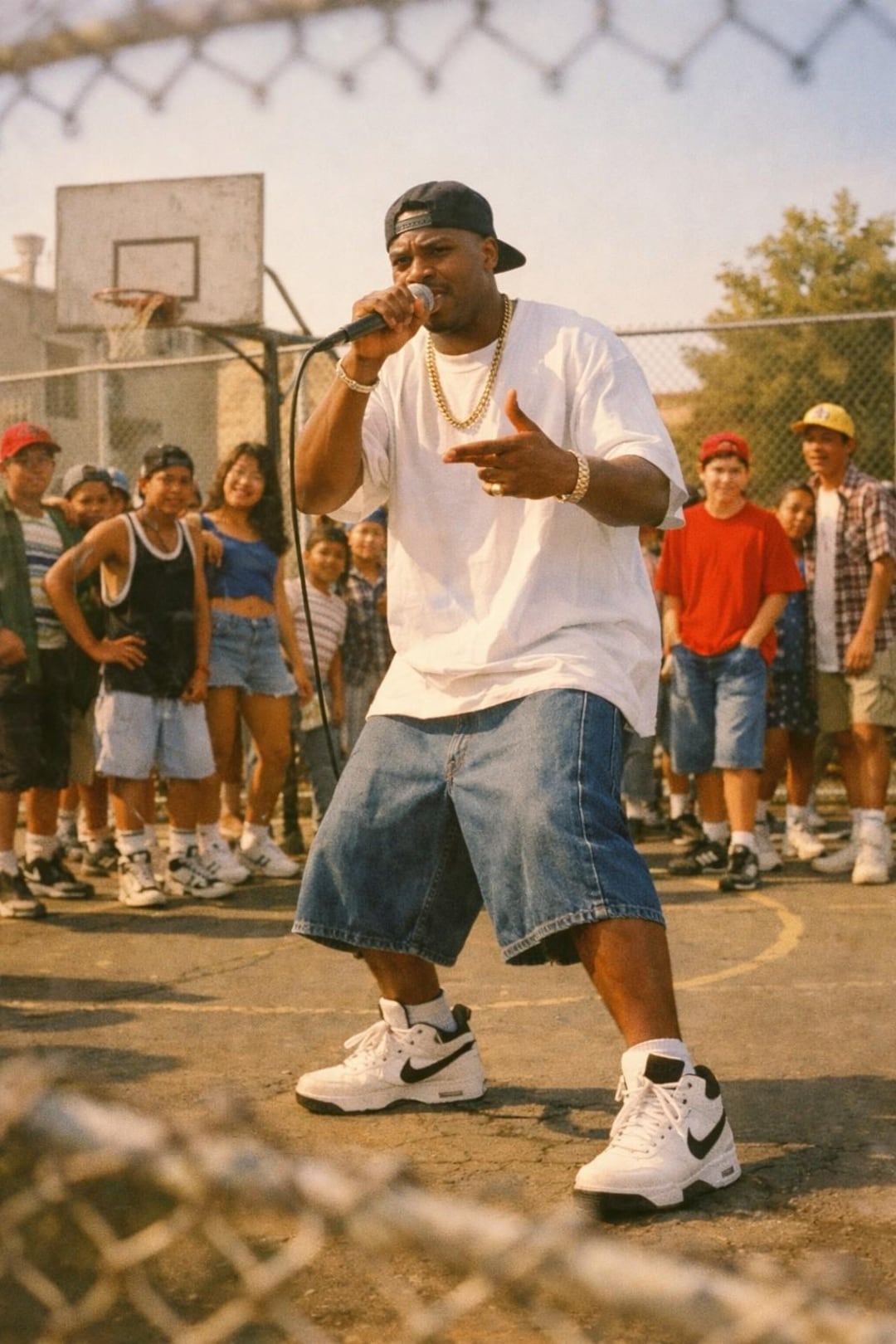 90s Hip Hop Park Jam Wall Art | Vintage Outdoor Rap Performance | Retro ...