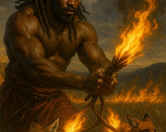 Gideon the Mighty Warrior – African Descent Bible Character Digital Art ...