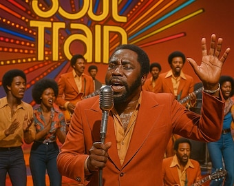 Vintage 70s Soul Train Performance Wall Art – Passionate Lead Singer - Etsy