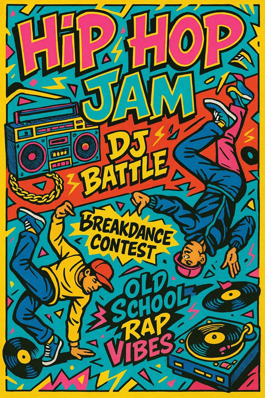 Vintage 80’s Hip Hop Posters – Retro Rap Party Wall Art Prints - Etsy UK