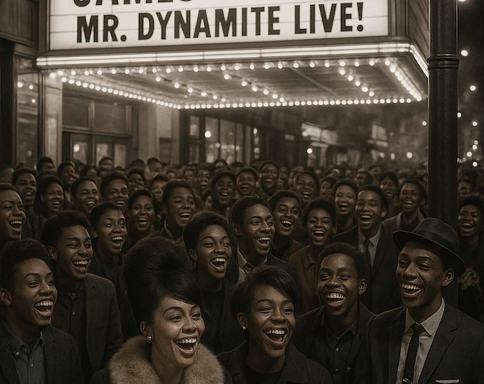 Harlem Night at the Apollo – Vintage 1960s Concert Crowd Art Print - Etsy