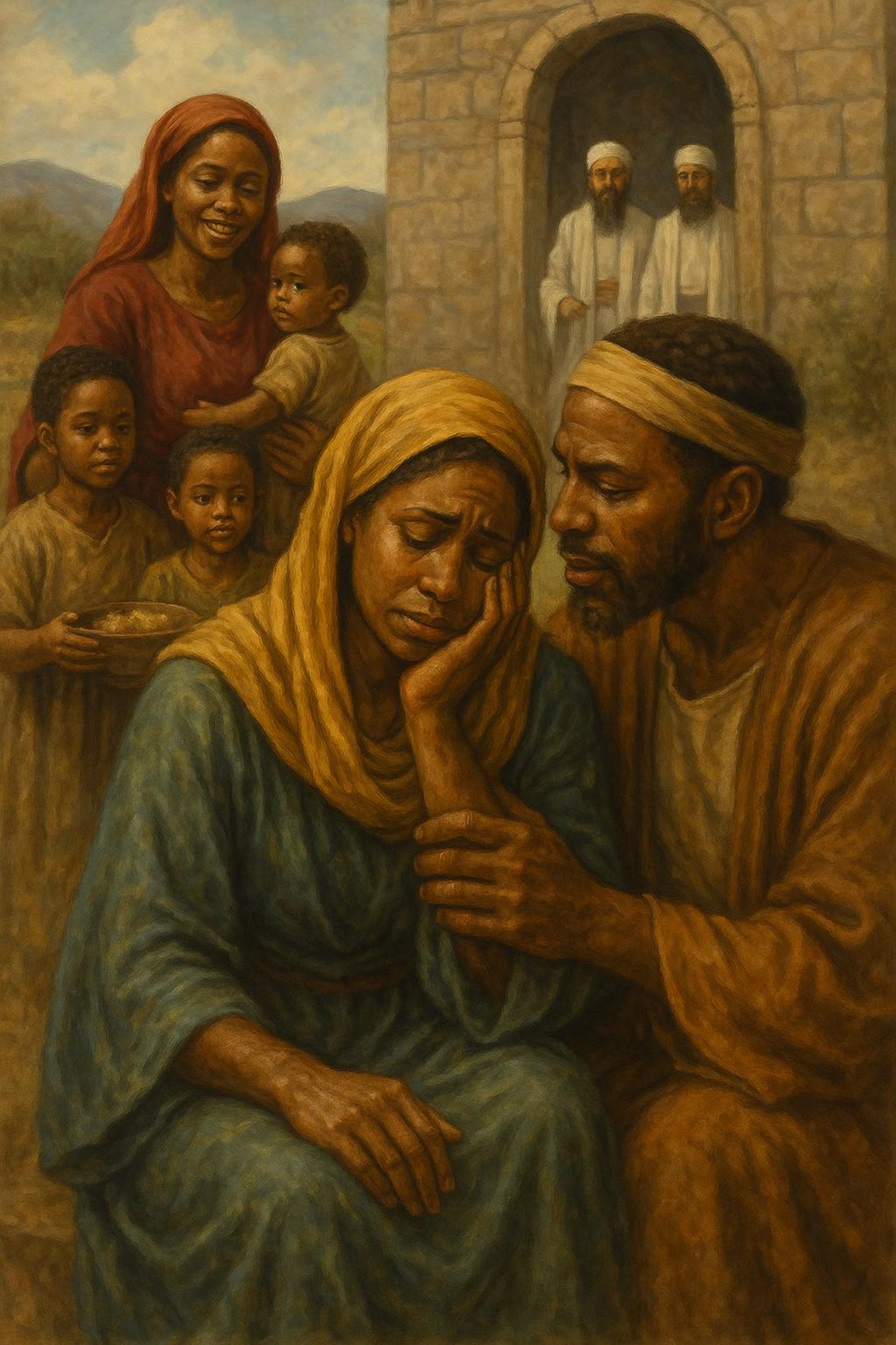 Hannah Weeping – African Biblical Art | Digital Download | 1 Samuel 1 ...