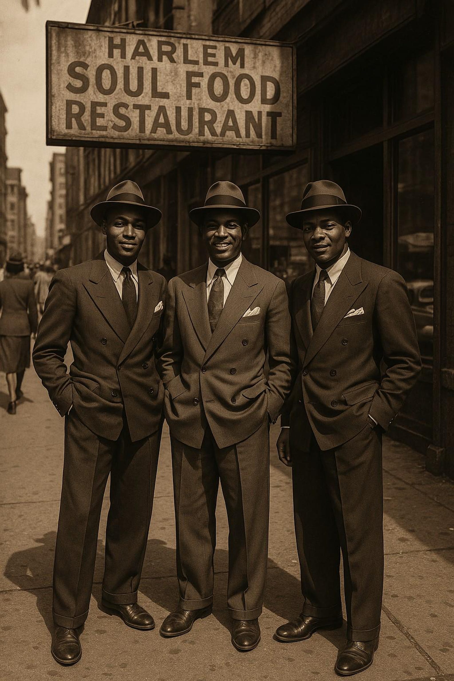 Harlem Legends – Vintage 1940s Soul Food Restaurant Photo (digital ...