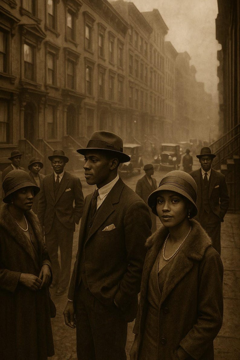 Harlem Renaissance Wall Art – 1920s Vintage Sepia Photograph, Black ...