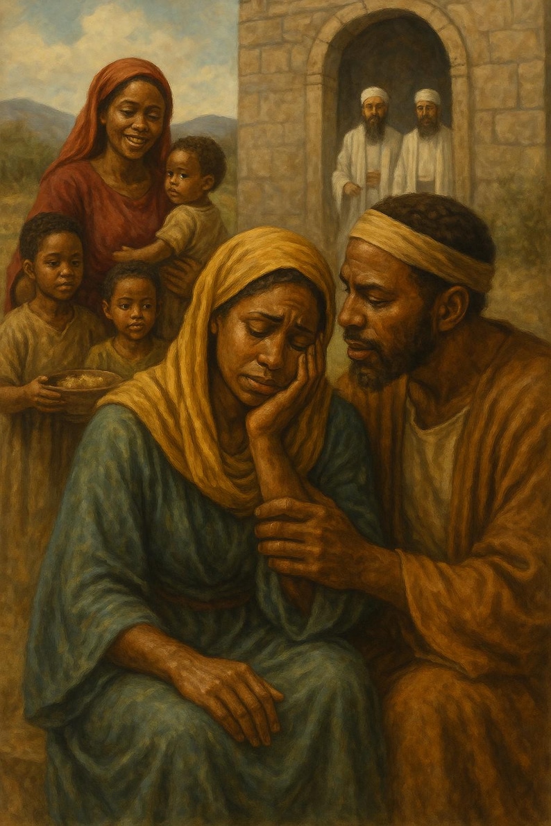 Hannah Weeping – African Biblical Art | Digital Download | 1 Samuel 1 ...