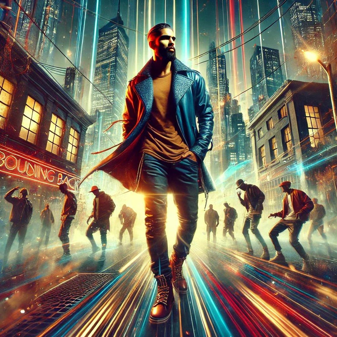 Bouncing Back" Inspired Digital Art Print – Urban Resilience & Strength ...