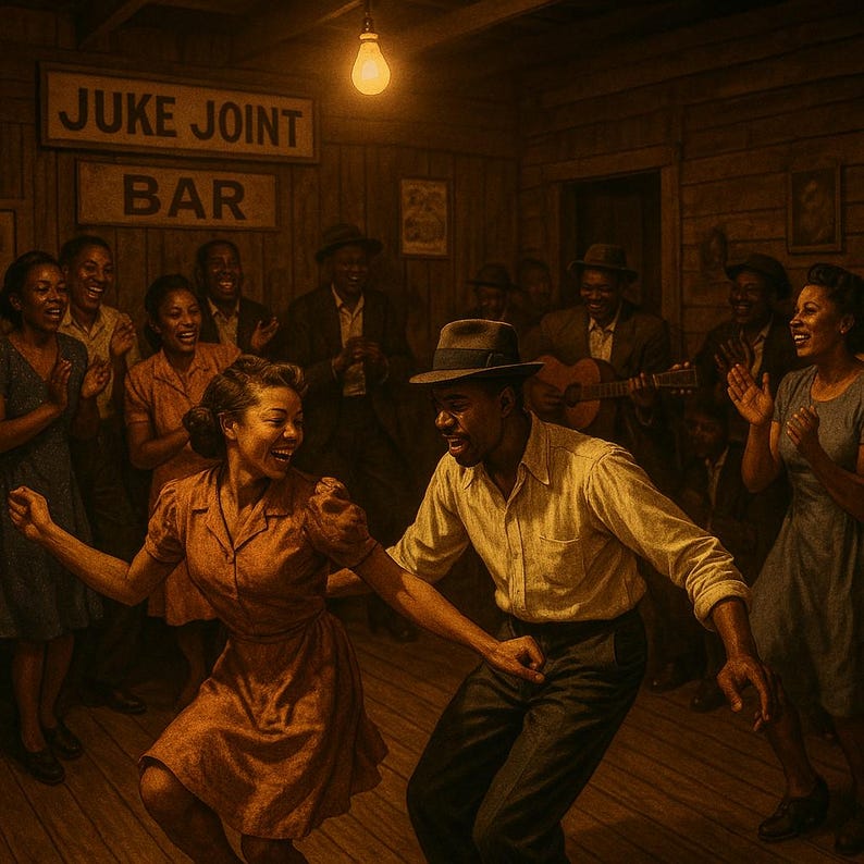 Juke Joint Jubilee” – Lively Vintage Southern Black Culture Digital Art ...
