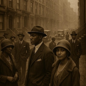 Harlem Renaissance Wall Art – 1920s Vintage Sepia Photograph, Black ...