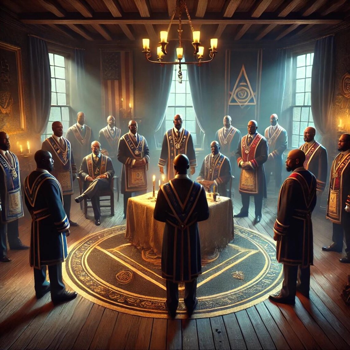 Vintage-inspired Secret Society Ritual Art - African American ...