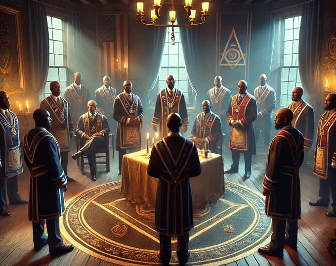 Vintage-inspired Secret Society Ritual Art - African American ...