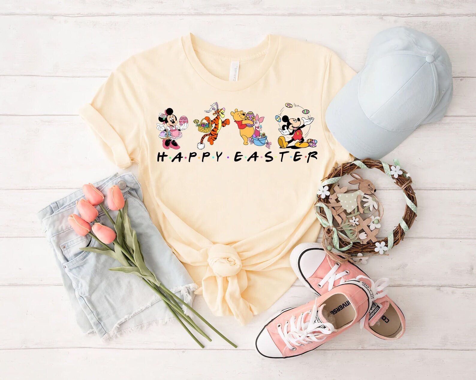 Mickey and Friends Easter Png Clipart, Easter Cartoon PNG, Cute Easter ...