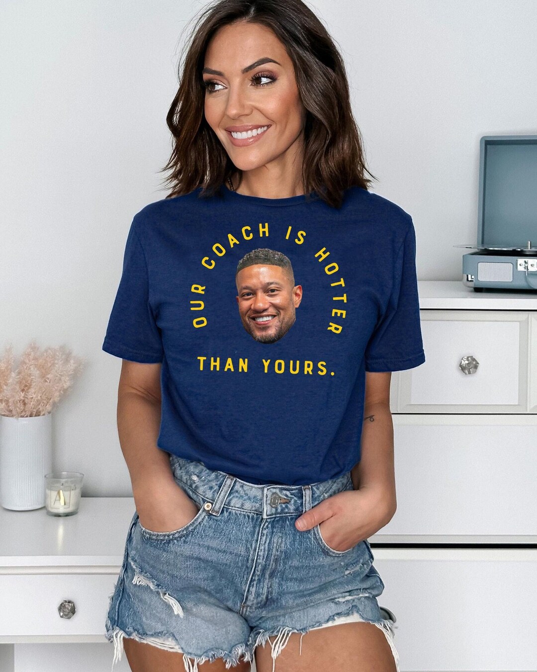 Notre Dame Football Shirt: Marcus Freeman - Our Coach is Hotter - Etsy