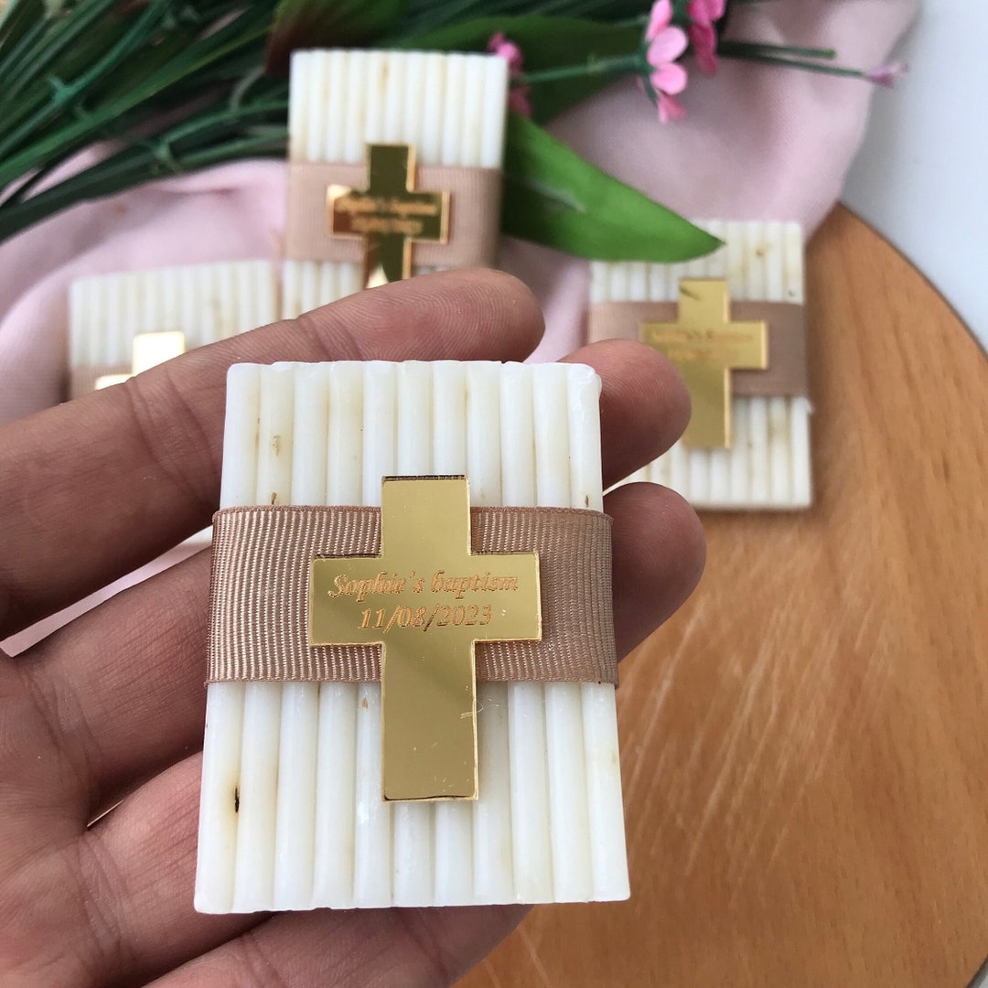 10 Pcs Handmade Baptism Scented Soap Favors, First Communion Soap ...