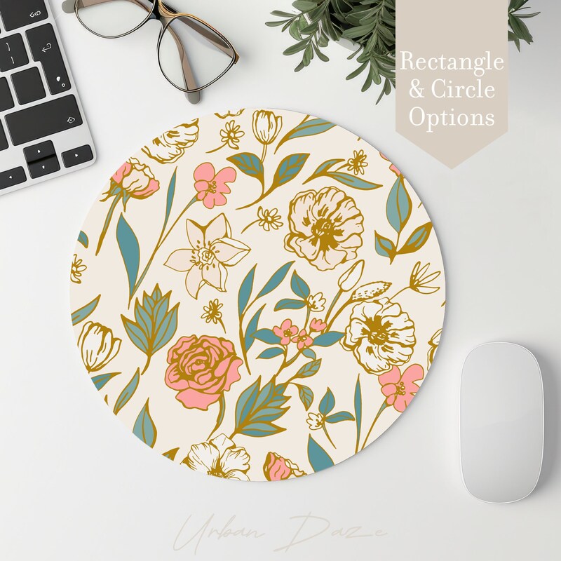 Floral Mouse Pad - Etsy