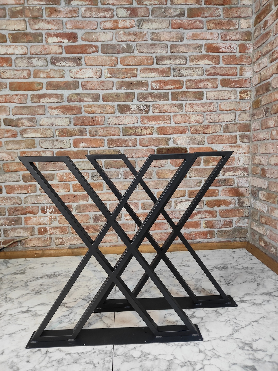 Cross Metal Table Legs Set2 I Dinning Table Legs I Steel - Etsy