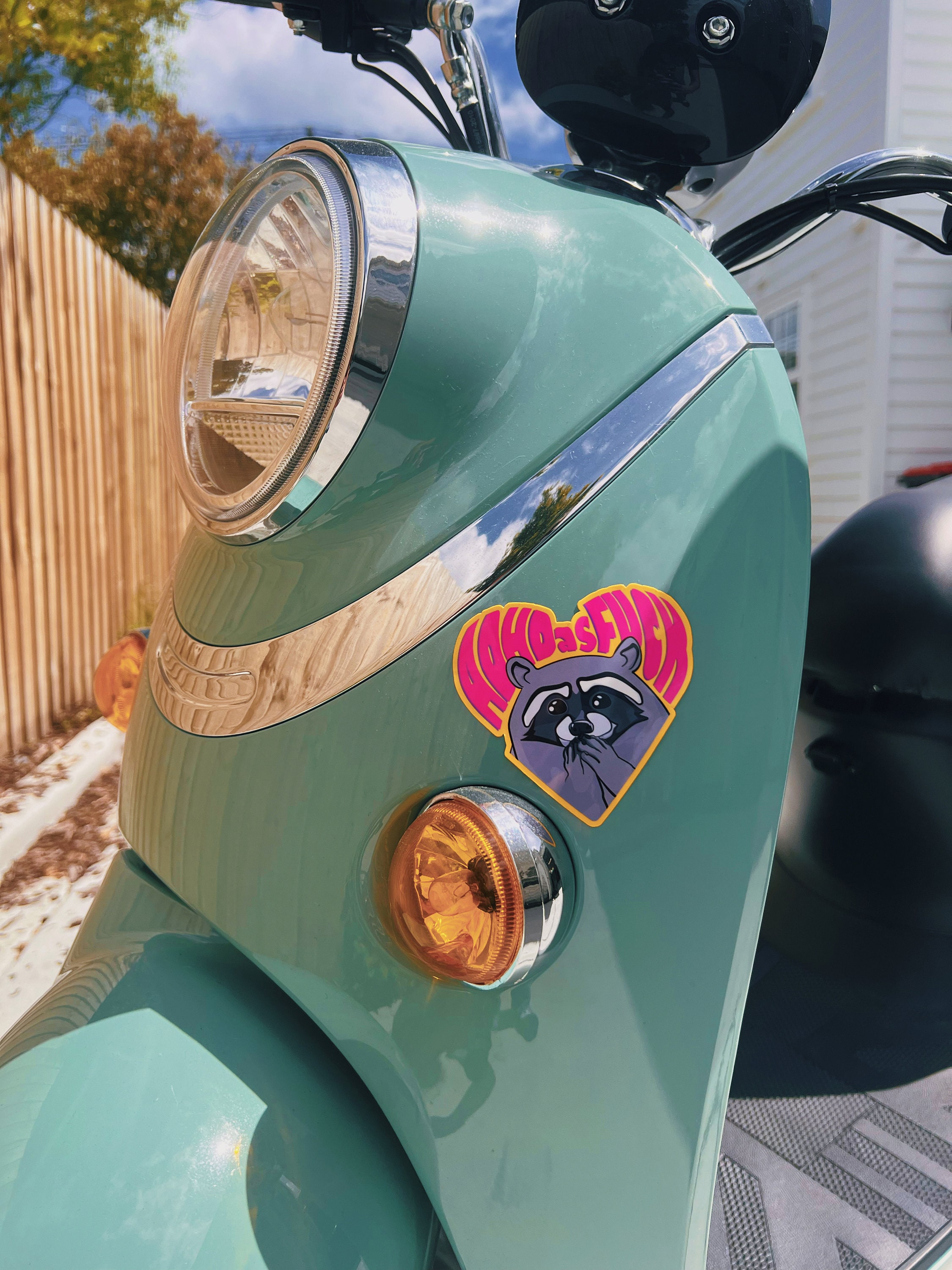 ADHD AF Raccoon Waterproof Sticker, Adult ADHD Sticker, Neurodiversity ...