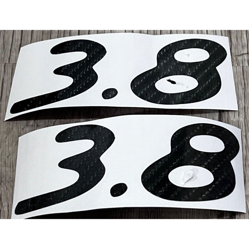 CARBON FIBER Custom 3.8 Wing/spoiler Decal for Porsche - Etsy