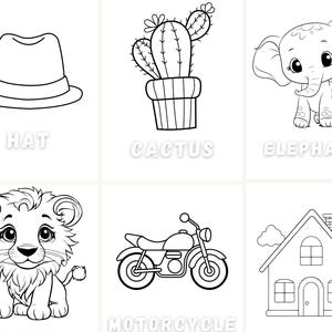 Little Artists' Objects Coloring Book Digital Download Printable - Etsy